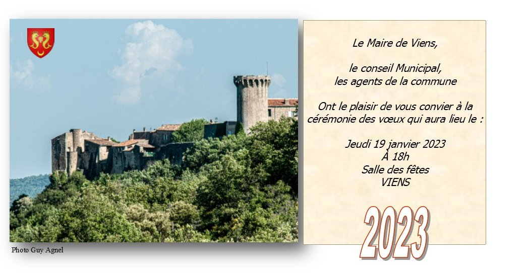 Cérémonie des vœux du maire - Mairie de Viens