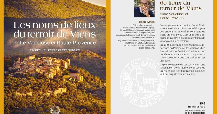 Les noms de lieux du terroir de Viens entre Vaucluse et Haute-Provence ...
